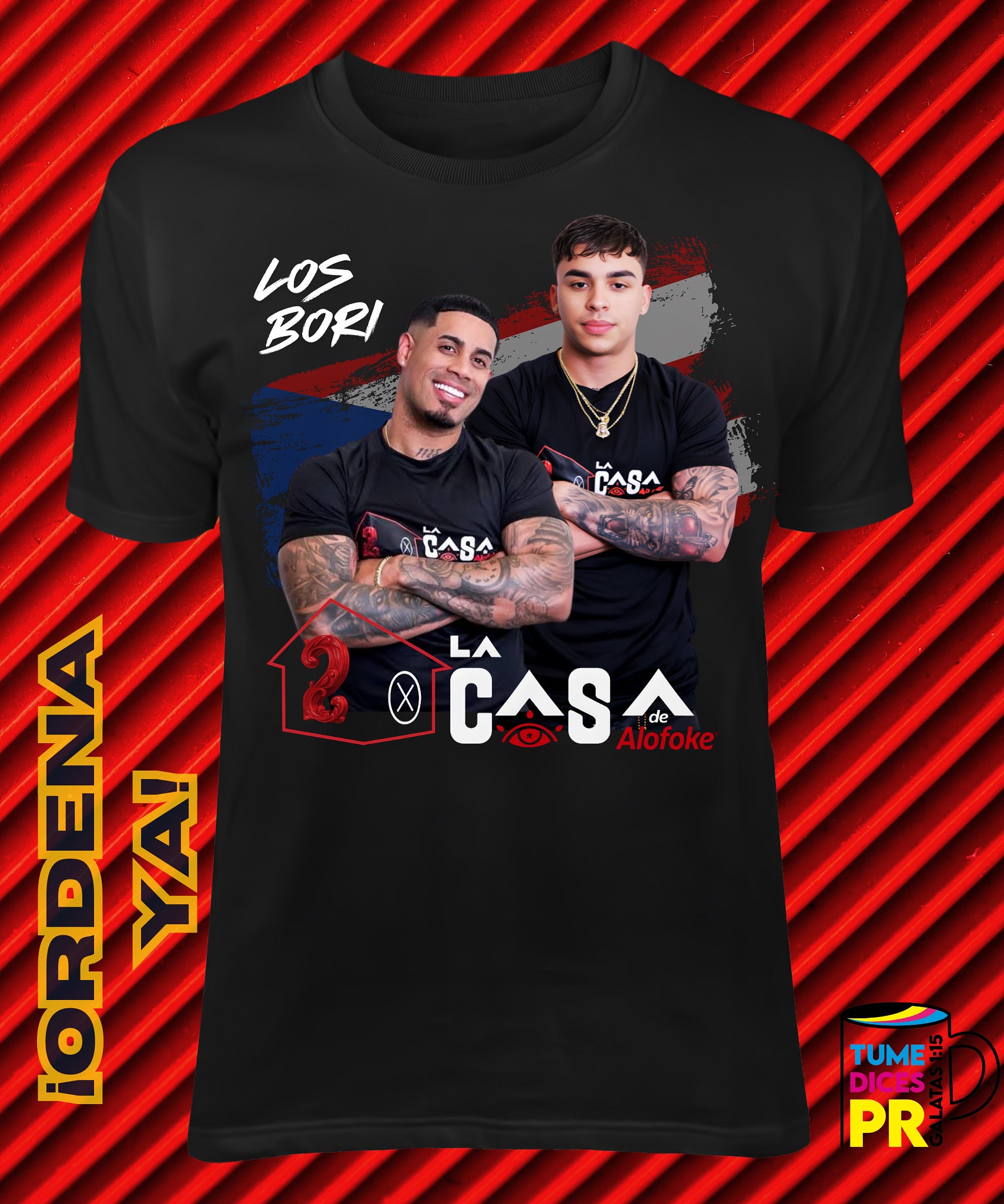 Camiseta Los Bori – TU ME DICES PR
